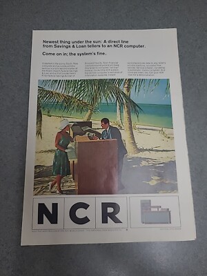 NCR Computer National cash Register Print Ad 1965 8x11 | eBay