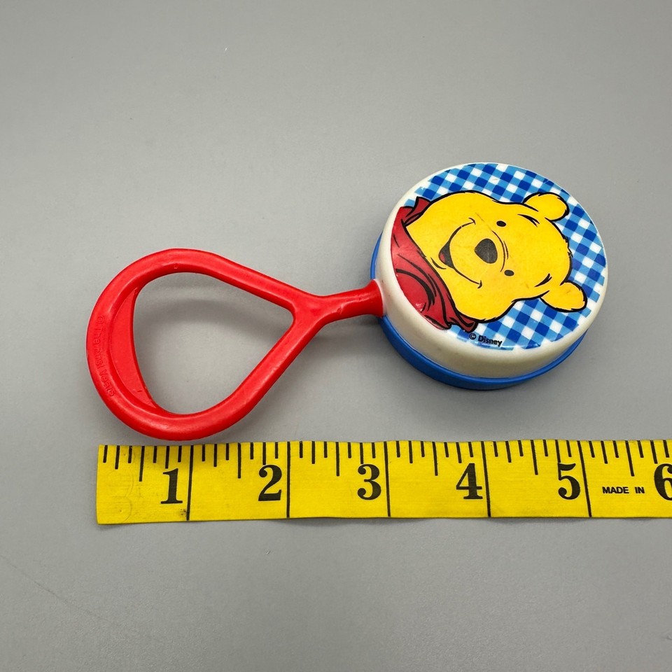 Vintage Winnie the Pooh Bear First Years Plastic Baby Rattle Toy ...
