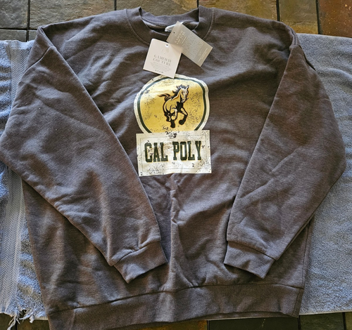Cal Poly Gray Sweathshirt, Size Large, Gameday Couture, New | eBay