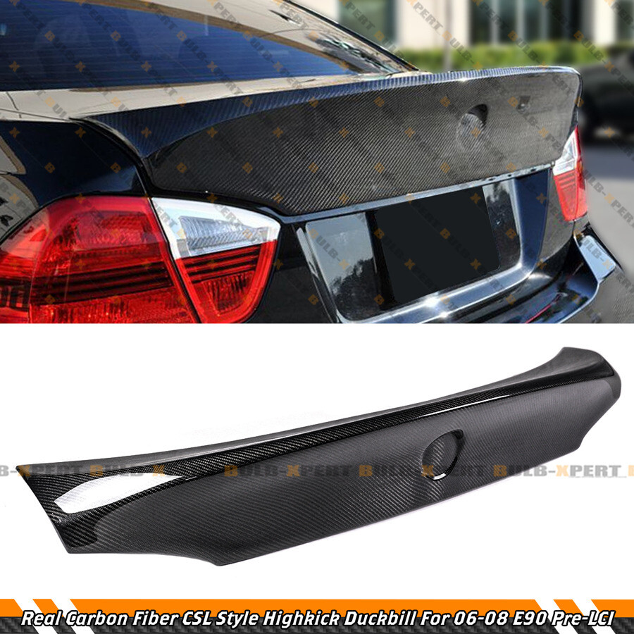 FOR 2006-2008 BMW E90 M3 335i 325i CSL Style Carbon Fiber Duckbill ...