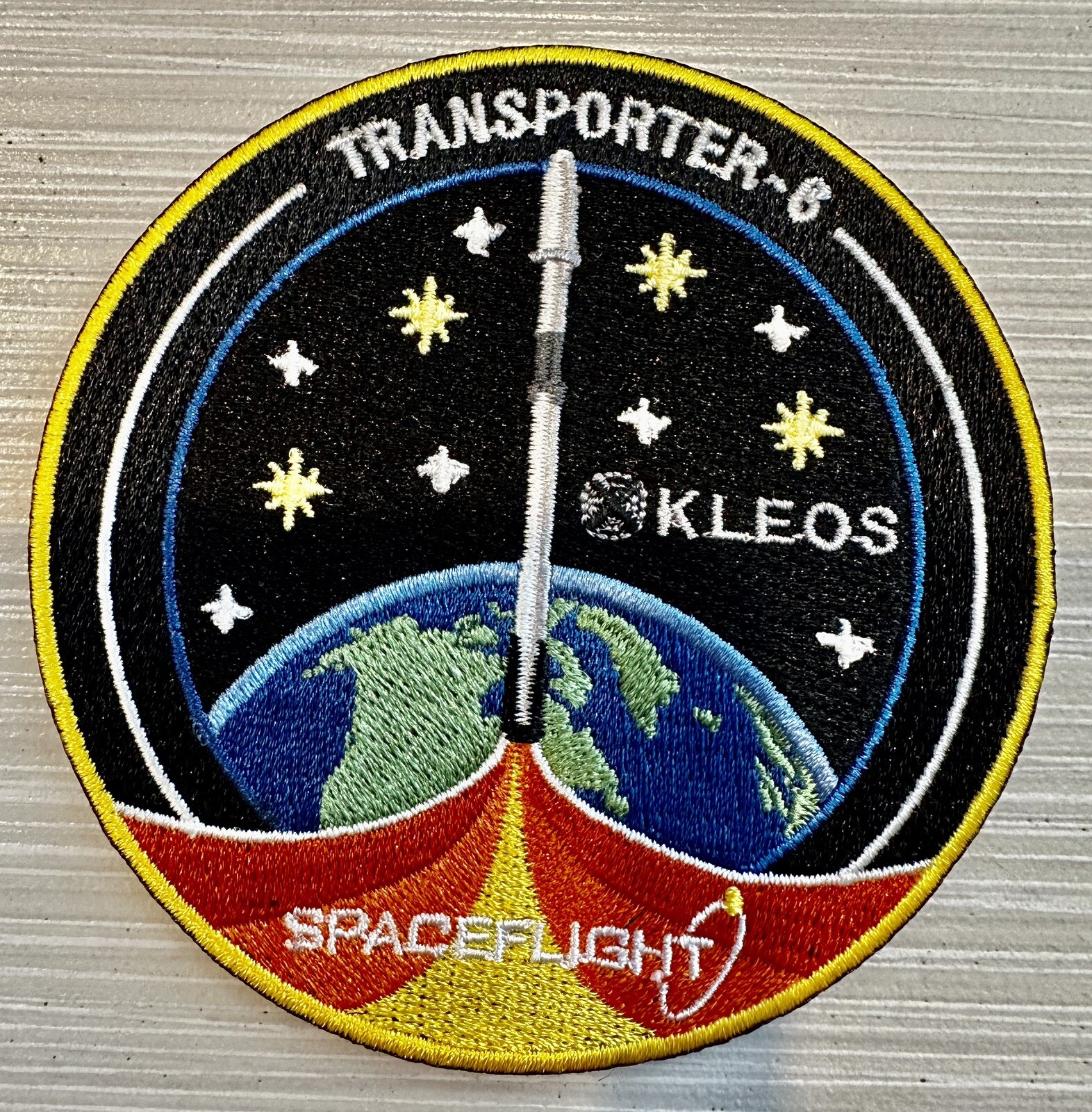 ORIGINAL SPACEX IS - TRANSPORTER 6 KLEOS SPACEFLIGHT MISSION PATCH- 3.5 ...