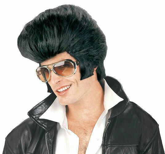 Elvis Greaser Sideburns Pompadour Rock N Roll Jumbo Wig Costume Fw92001 ...
