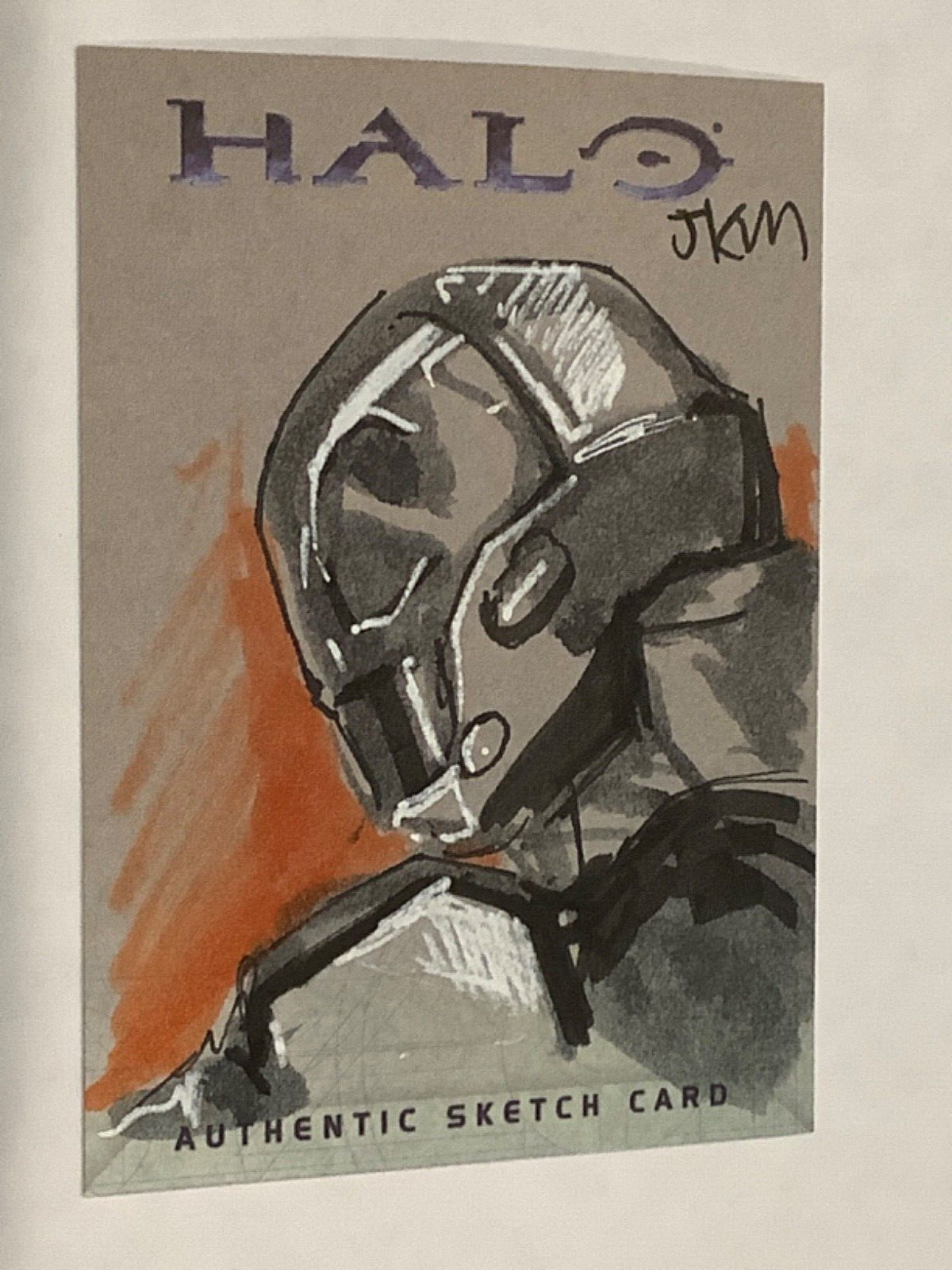 Halo XBOX Trading Card 2007 Topps Artist Sketch Jake Myler RARE 1/1 ...