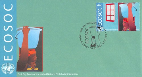 Envelope FDC United Nations Postal Ecosoc 2009 n8 | eBay