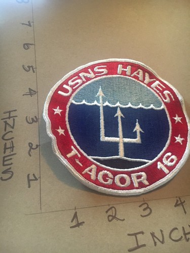 US Navy USNS Hayes T-AGOR-16 patch 4/22/25 | eBay