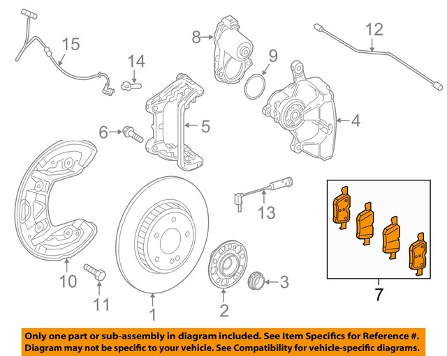 MERCEDES OEM 2017 E400 Brake-Rear Pads 0004205702 | eBay