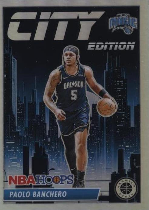 2023-24 Panini Nba Hoops Premium Stock - City Edition Paolo Banchero ...