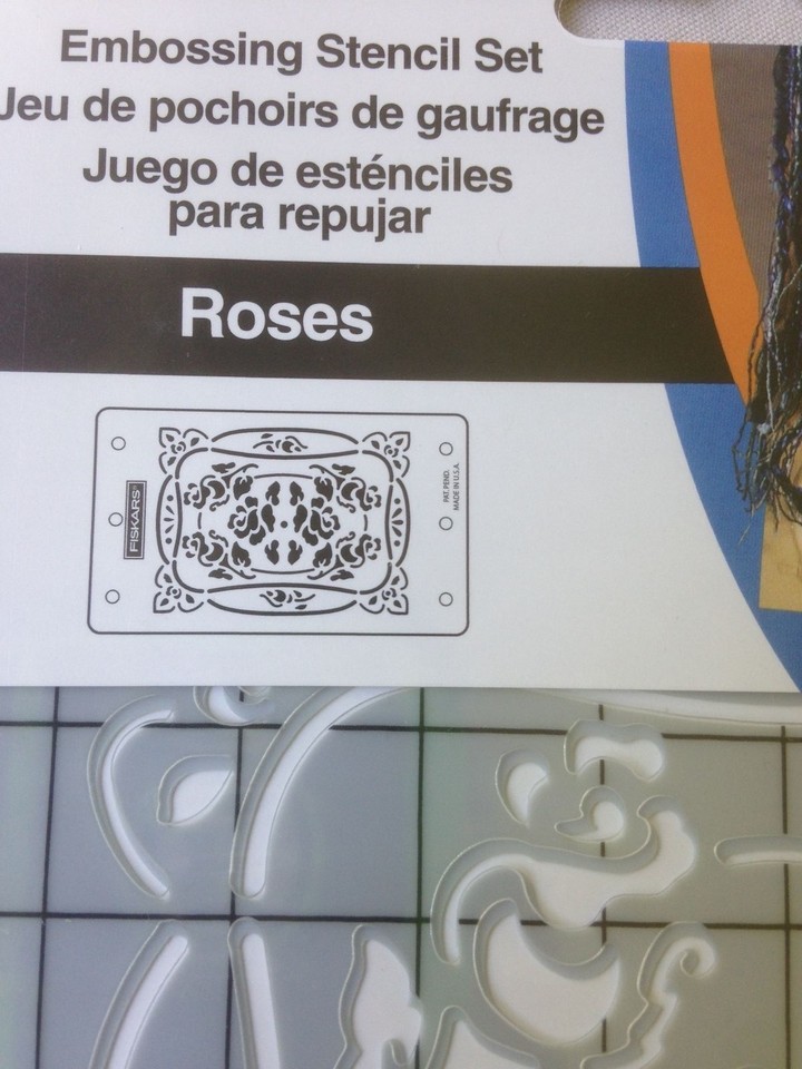Fiskars Embossing Mini 4 x 6 ShapeBoss Stencil Set-Roses 5840-NEW | eBay