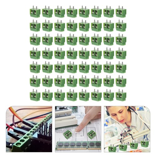 80 Pcs Screw Terminals Strip Electrical Blocks Quick Connect Power ...