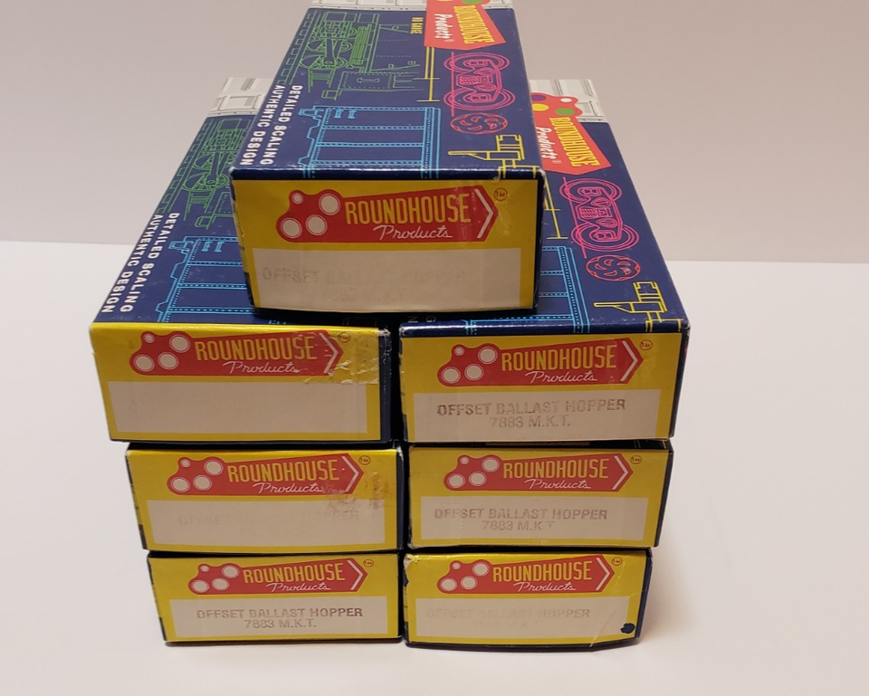7 Roundhouse 7883 MKT Ballast Hoppers Ho Scale Train Lot | eBay