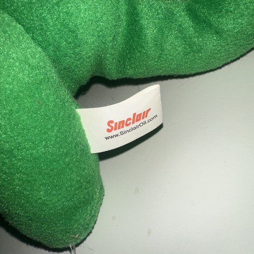 Sinclair Gas Oil Mascot Green Brontosaurus Dinosaur Promotional Plush ...