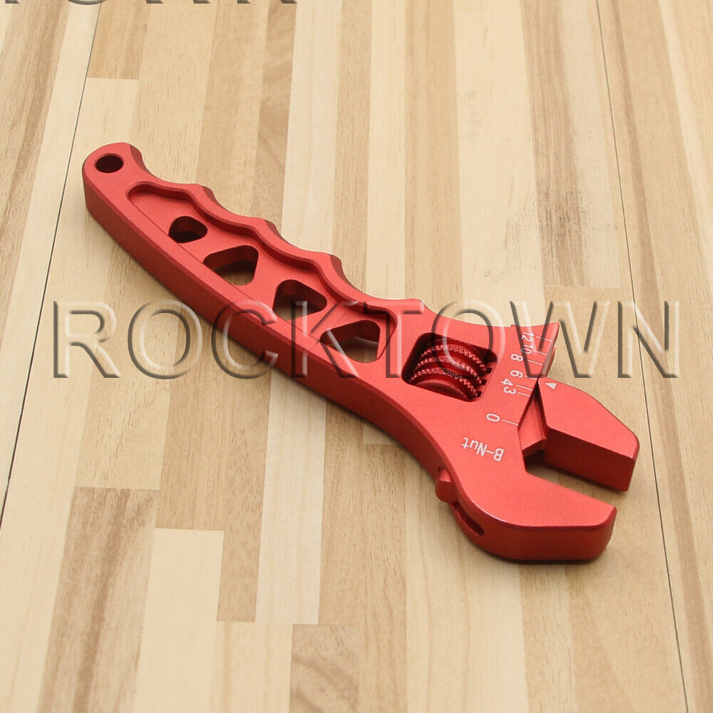 Red AN AN3 3AN-12AN Aluminum Anodized Wrench Spanner Fitting Tools ...