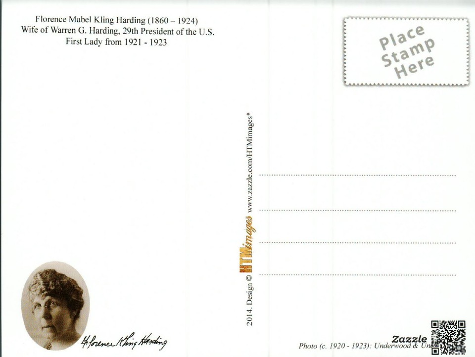 "Florence Harding" (1st Lady-1921-23)-Wife/Pres Warren Harding ...