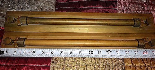Vintage Ships Brass rolling ruler PATT. NO. 160100 18 INCH | eBay