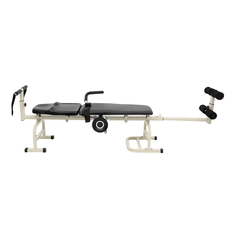 Lumbar Stretch Tool Traction Bed Therapy Massage Table for Cervical ...