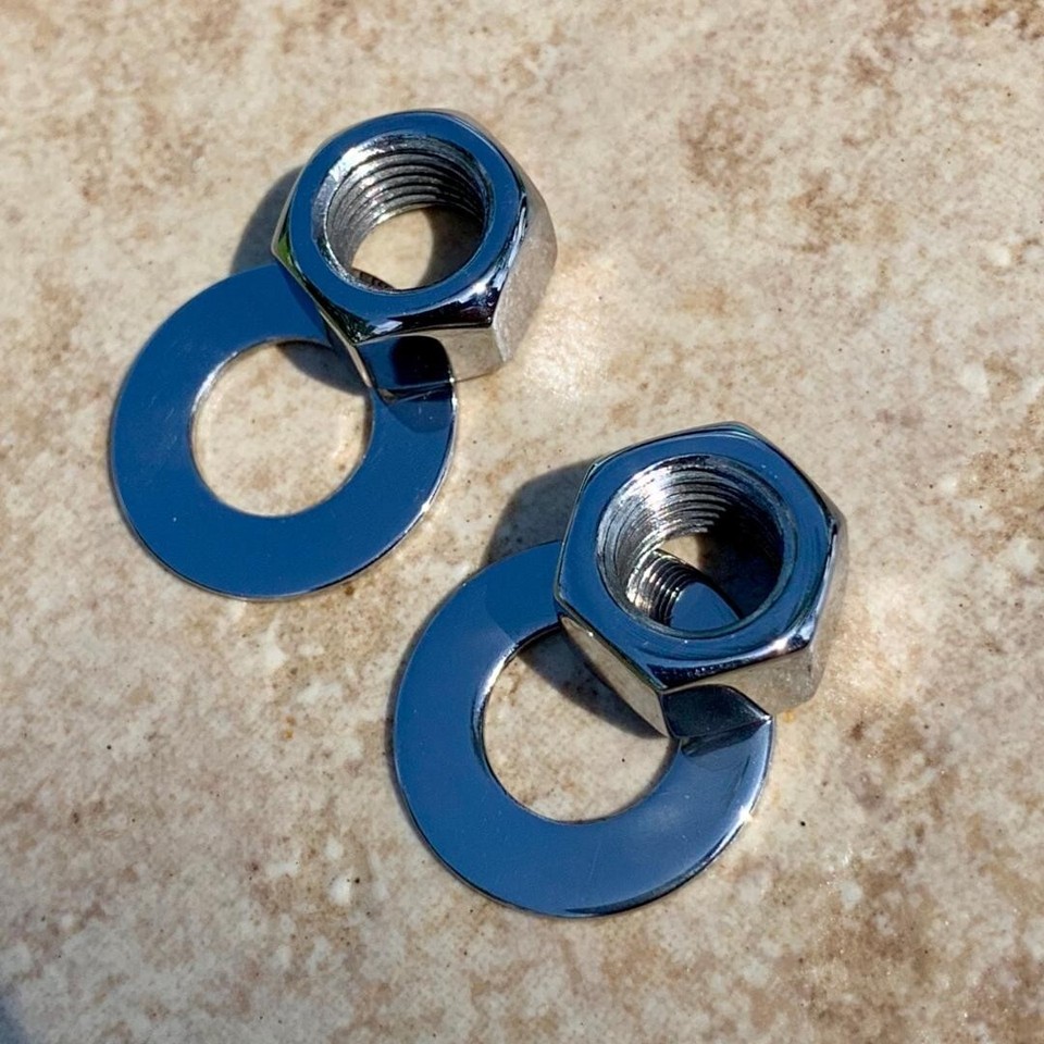 60’s - 70's Schwinn StingRay Bendix Hub Rear Axle Nut & Flat Washer Set ...