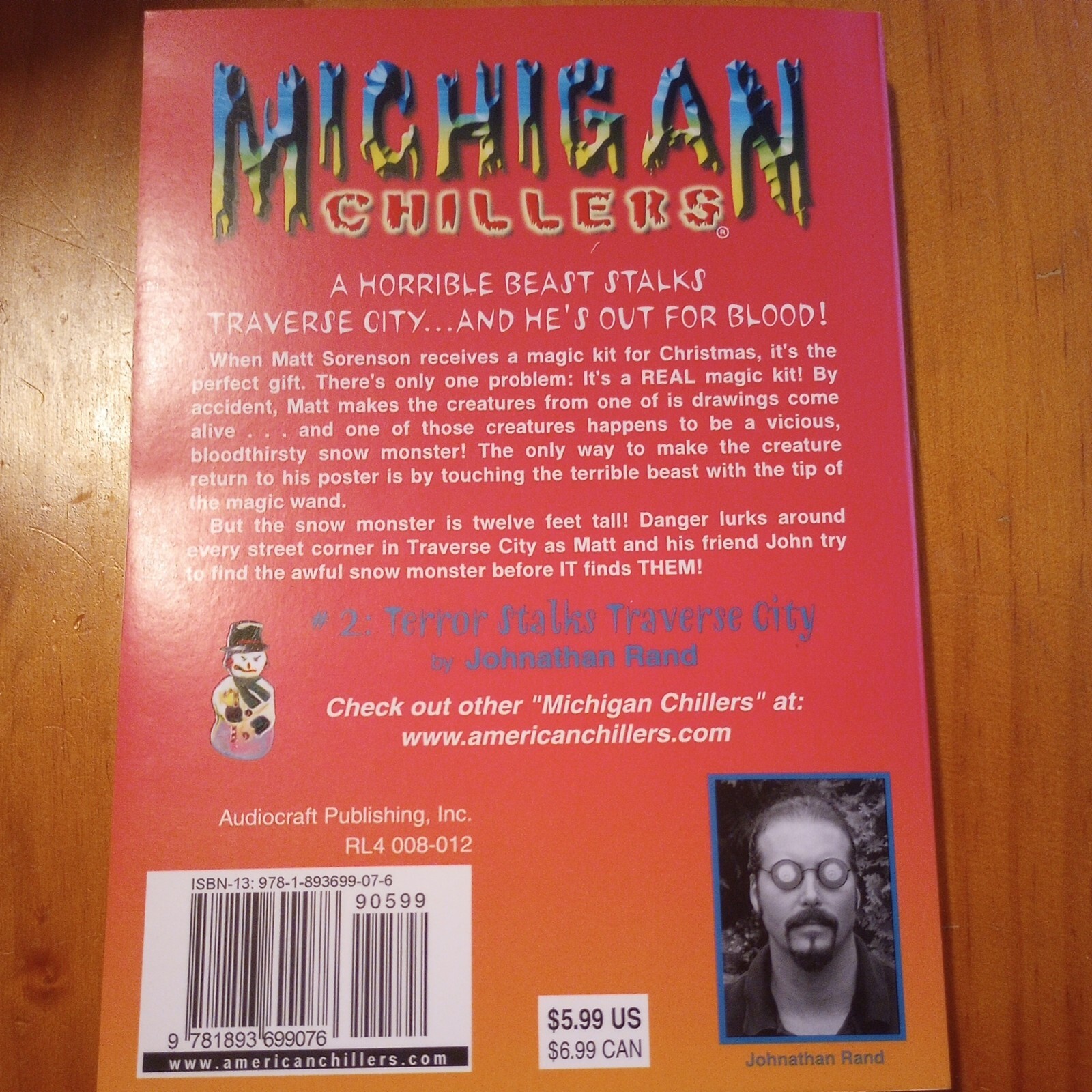 Michigan Chillers #2 Terror Stalks Traverse City by Johnathan Rand ...
