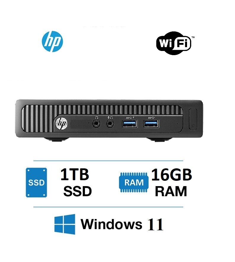 CHEAP Windows 11 HP Desktop PC Tiny Mini Micro Core i5 8Gb 16GB 1TB SSD ...