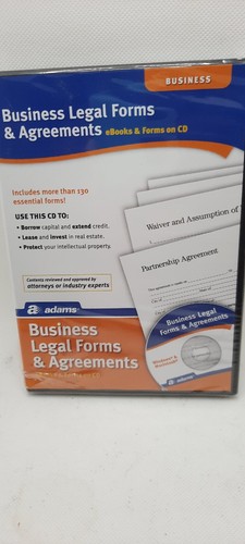 Adams Business Legal Forms and Agreements on CD - NEW! | eBay