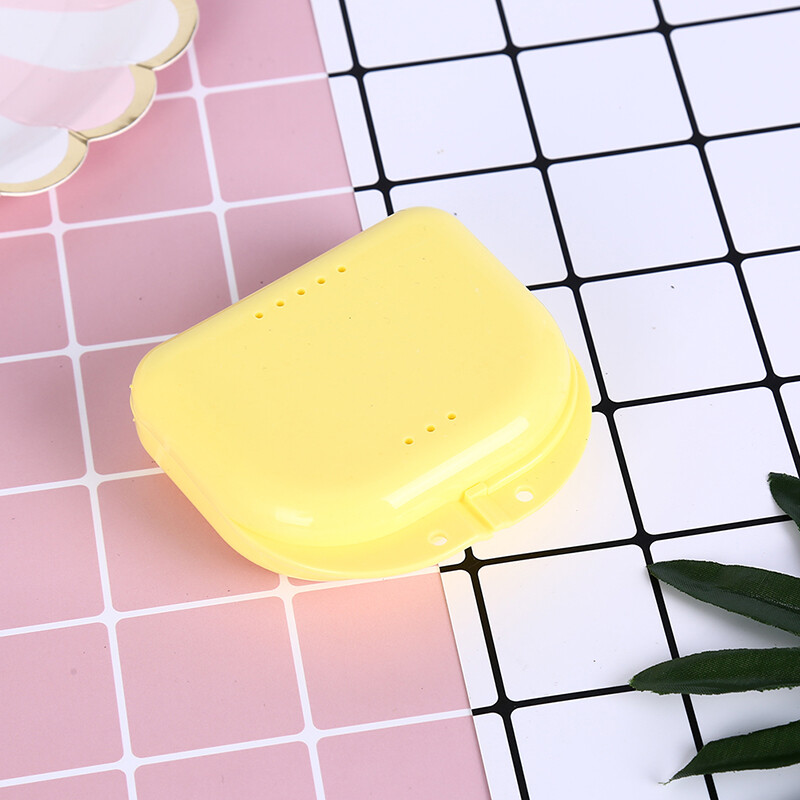 dental orthodontic retainer denture storage case box mouthguard ...