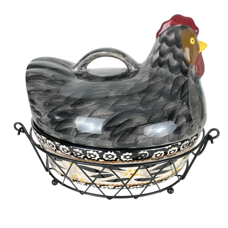 Temp-Tations Temptations Old World Covered Chicken Casserole 2 Qt Black ...