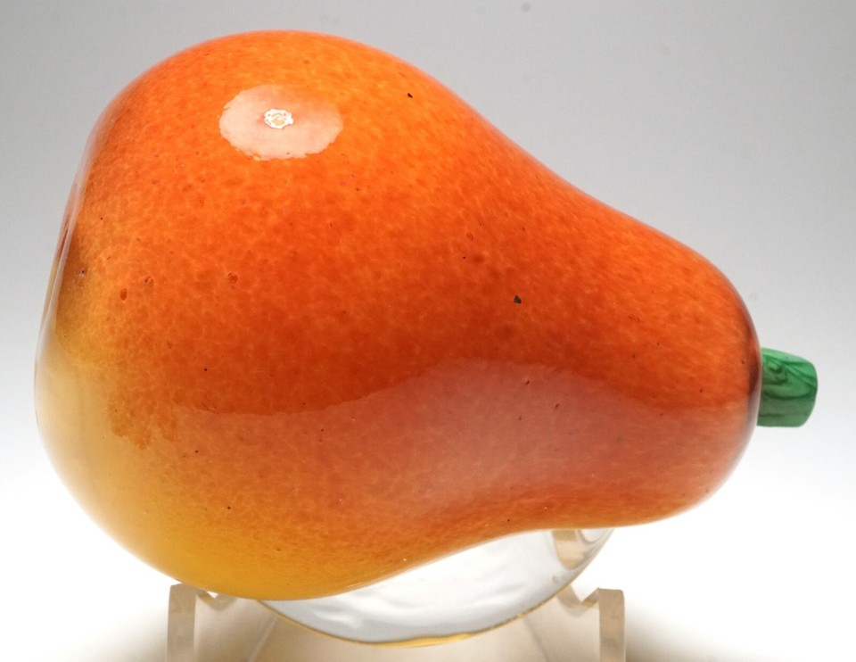 Large Murano Pear Paperweight | eBay
