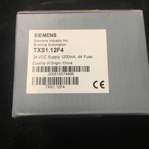TXS1.12F4 VDC Supply Siemens 24V DC 1200 mA 4A Fuse TXS112F4 NEW | eBay