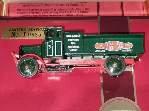 Matchbox Y-9 1920 Leyland 3 Ton Subsidy Lorry A Luff & Son Boxed ...