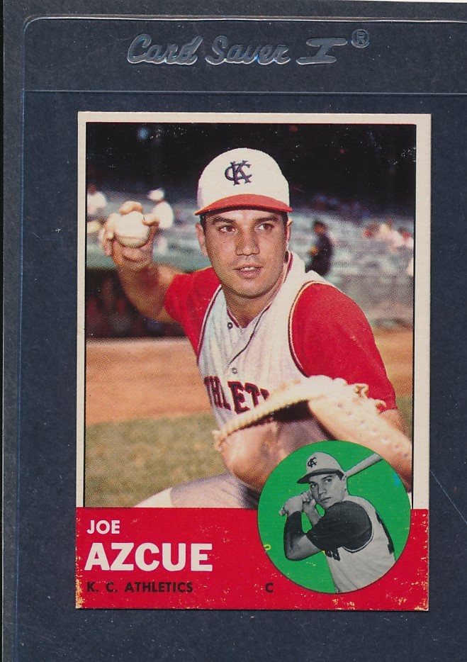 1963 Topps #501 Joe Azcue A's EX 63T501-90316-1 | eBay