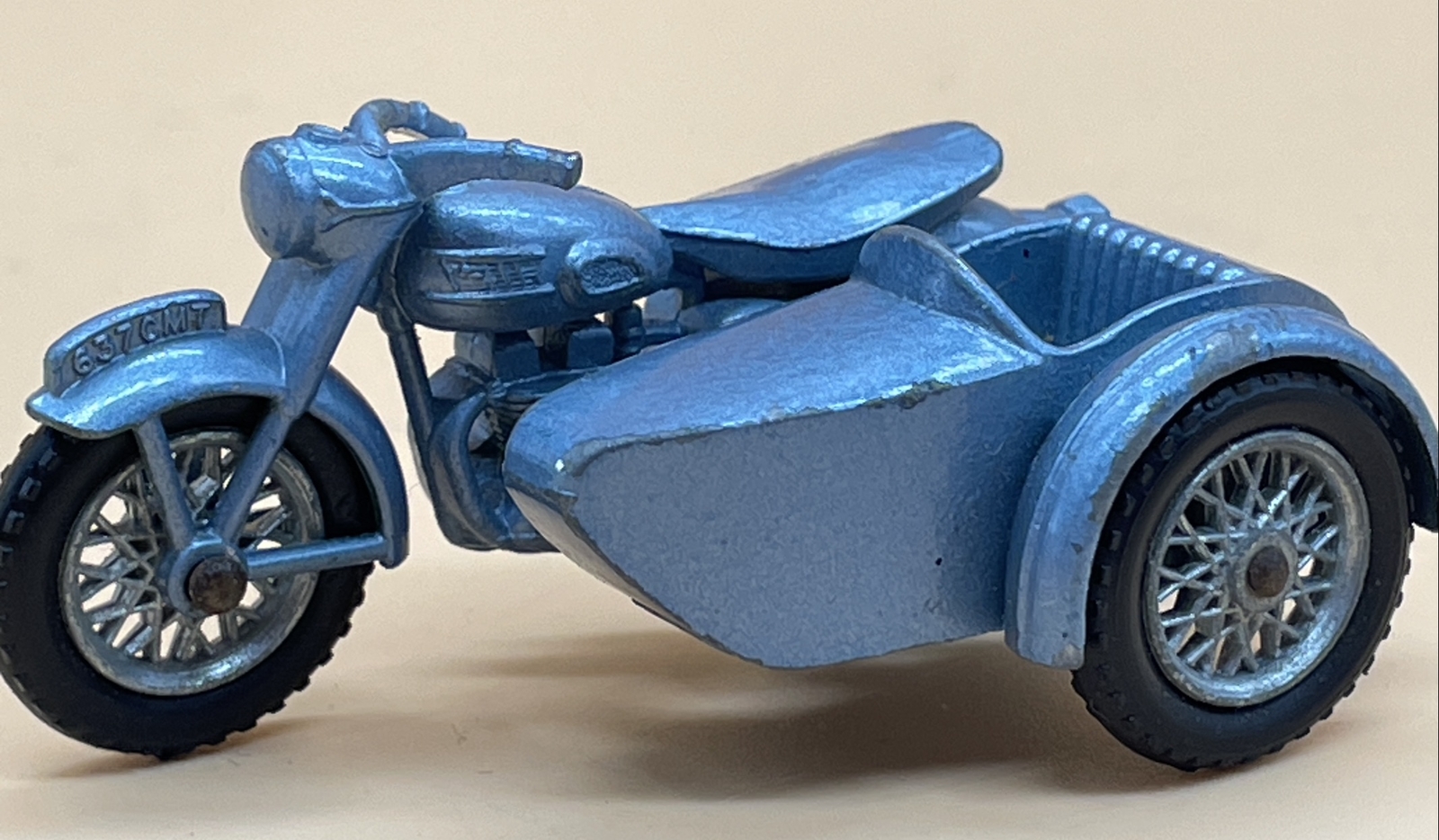 Triumph Matchbox Lesney Motorcycle T110 Sidecar Box and sidecar No.4 ...