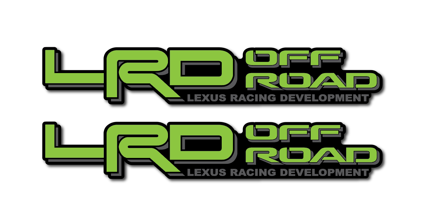 LRD LEXUS OFF ROAD RACING DVLMNT GX460 GX470 DECAL STICKER _ BLACK with ...