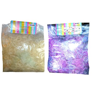 NEW Color changing loom bandz red blue purple bands 325 grams 5000 ...