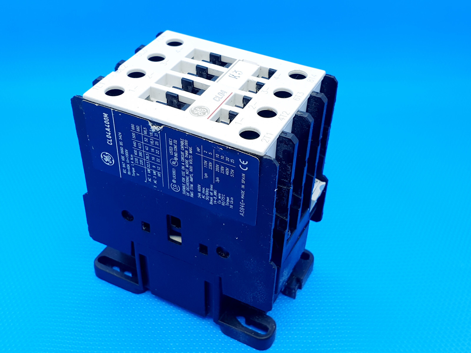 GE General Electric CL04 Motorschutzschütz CL04A400M Schütz 110V Inkl ...