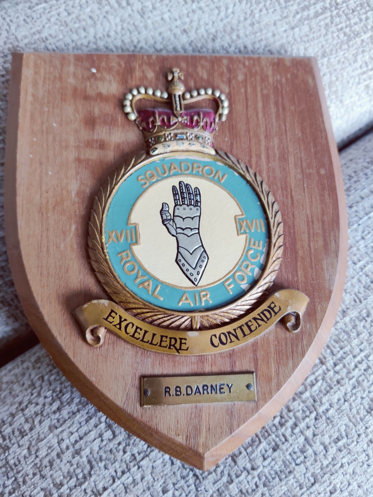 Vintage 18 XVII Squadron Royal Air Force Plaque Shield Crest RAF | eBay UK