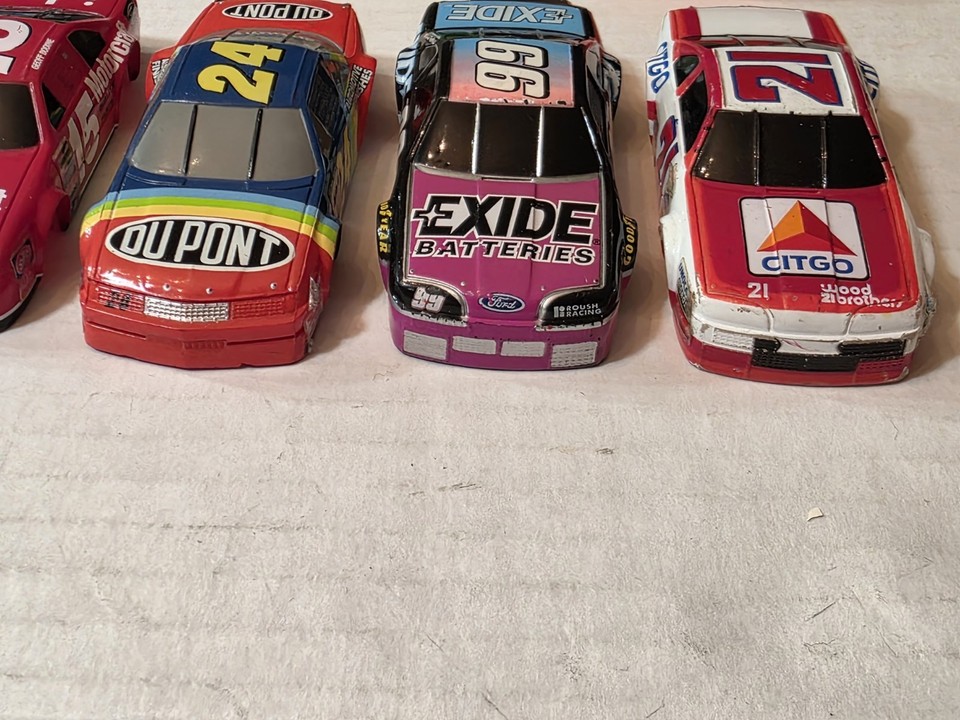 9pc lot LIFE LIKE HO Scale Slot Car Body racing shells USED NASCAR junk ...