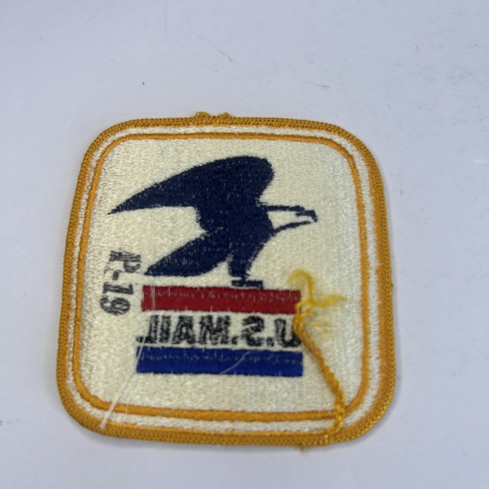 Vintage USPS US Mail Eagle Logo Patch United States Post Office 3.25”x3 ...