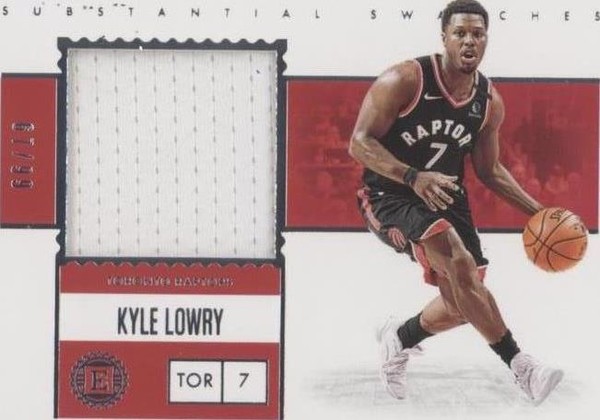 2019-20 Panini Encased - Substantial Swatches #SS-KLO Kyle Lowry /99 ...