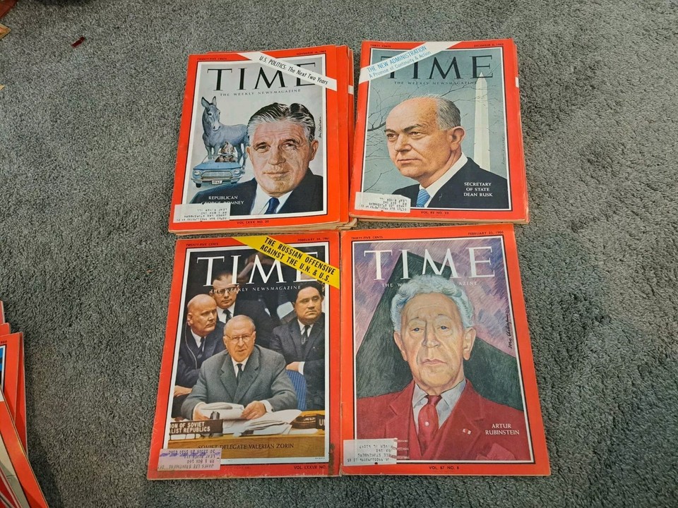 Huge Lot 59 Vintage Time Magazines From 1960s | eBay