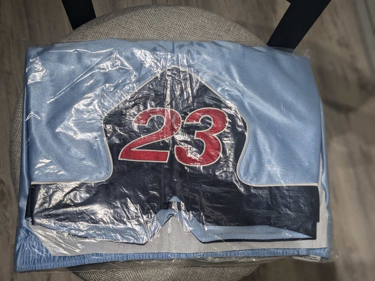 SUPREME X JORDAN WARM UP SHORT Light Blue Short Size Large SUPREME X JORDAN WARM UP SHORT Light Blue Short Size Large
