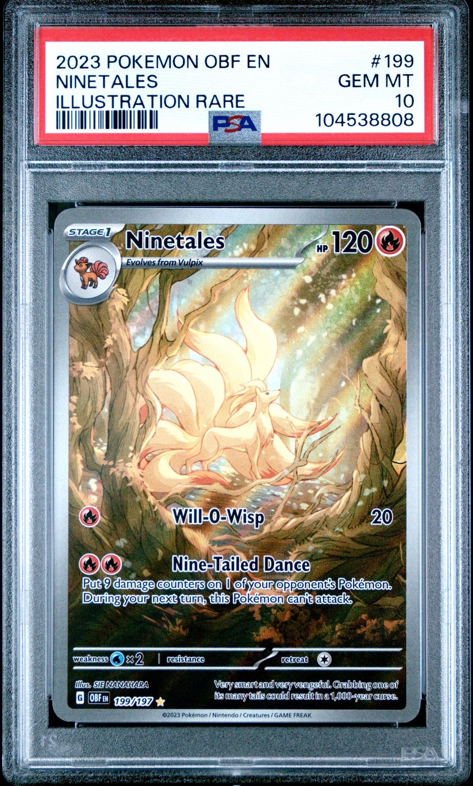Ninetales 2023 Scarlet & Violet: Obsidian Flames #199/197 Illustration Rare Price Guide - Sports ...