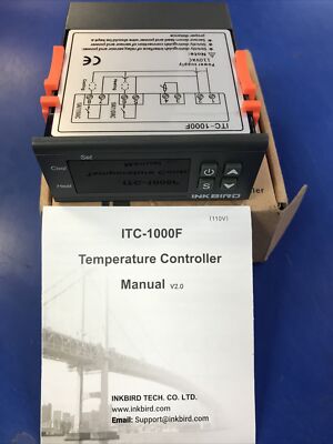 Inkbird Digital Heat Temperature Controller ITC-1000F No Temp. Sensor ...
