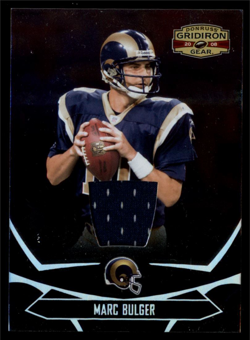 2008 Donruss Gridiron Gear Silver Holofoil X's Marc Bulger 244/250 St ...