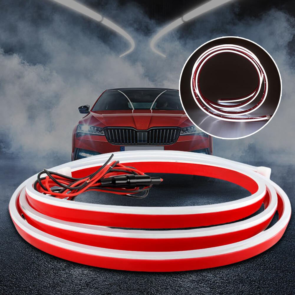 12V DRL LED Strip Waterproof Flexible Daytime Running Light 120cm ...
