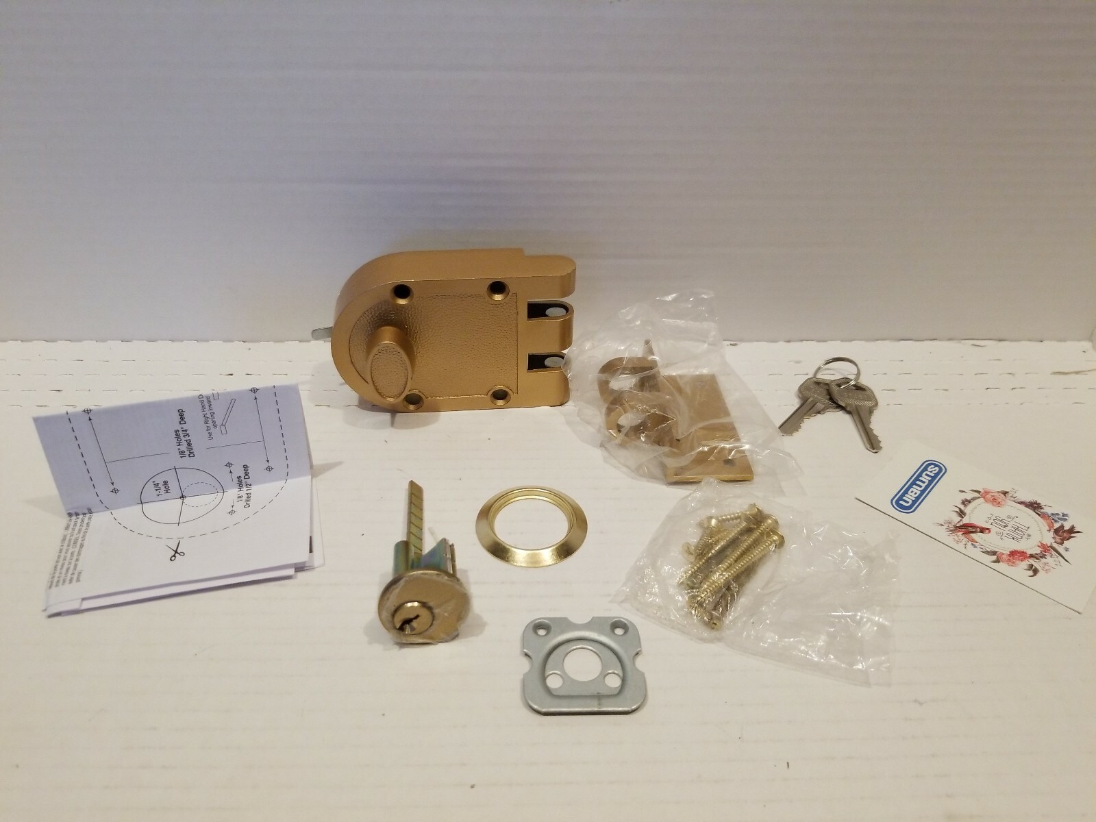 Sumbin Guard Security Heavy Jimmy Proof Deadbolt,Door Lock Single ...