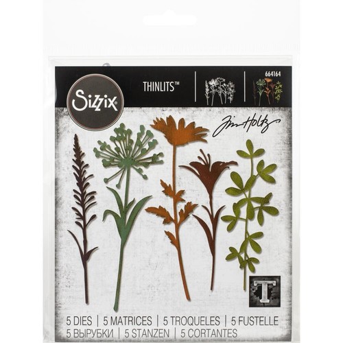 Sizzix Thinlits Dies By Tim Holtz - Wildflower Stems #2 | eBay Australia