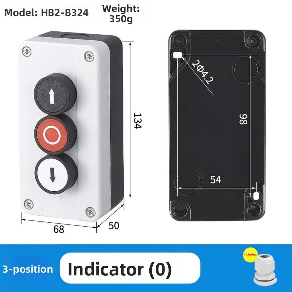IP65 Push Button ABS Material Dustproof Protection Submersible ...
