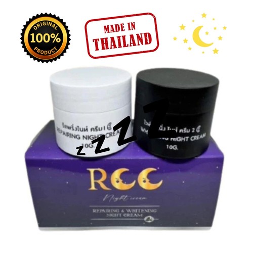 RCC Night Cream Repairing + Whitening Skin Brightening Reduce Acne Dark ...