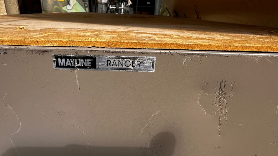 Vintage Mayline Ranger Drafting Table Tilting Desk Parallel Bar 72 ...