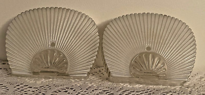 2 Vintage MCM Vanity Bathroom Wall Light Fixture Shell Shaped | eBay