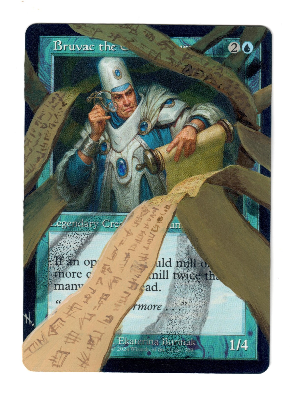 Bruvac the Grandiloquent Altered Art MTG Magic the Gathering Mill Old ...